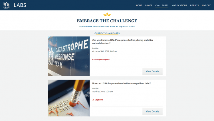 USAA Labs Is Crowdsourcing Innovation, But Not Communicating It