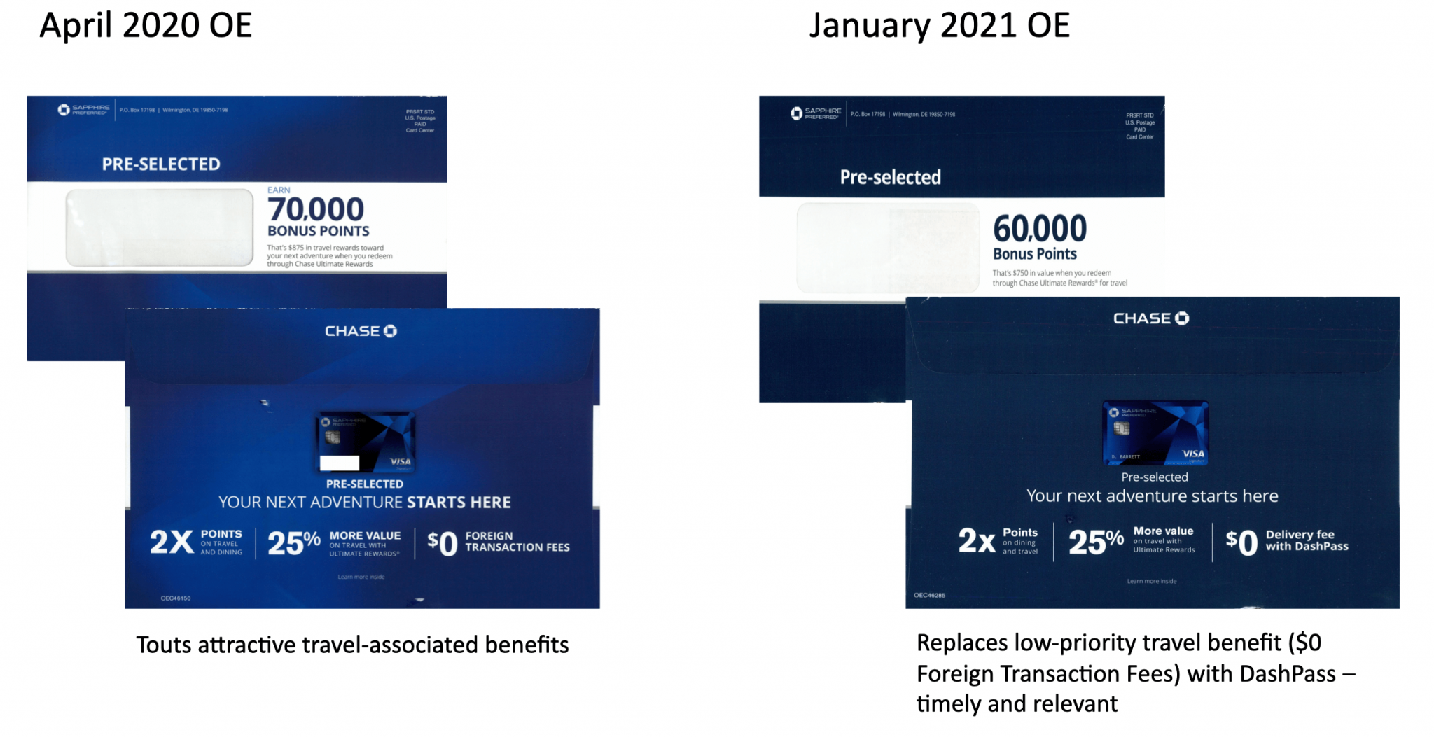 Chase Direct Mail Messaging Gets Pandemic Update