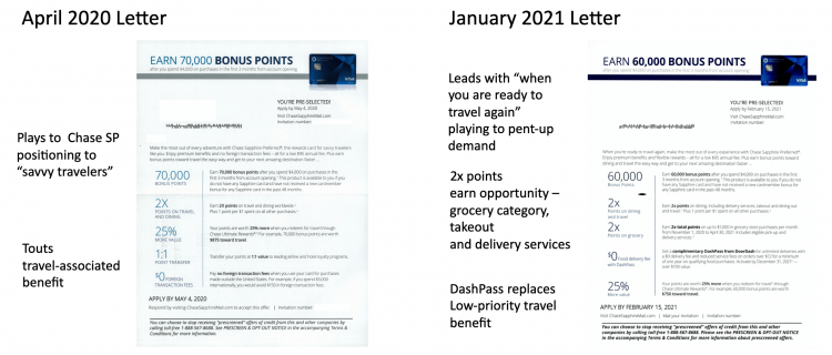 Chase Direct Mail Messaging Gets Pandemic Update