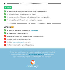 Accessibility Best Practices for Social Media + Tip Sheet